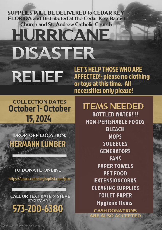 Hurricane Disaster Relief Flyer Made With PosterMyWall (1) (1) | St ...