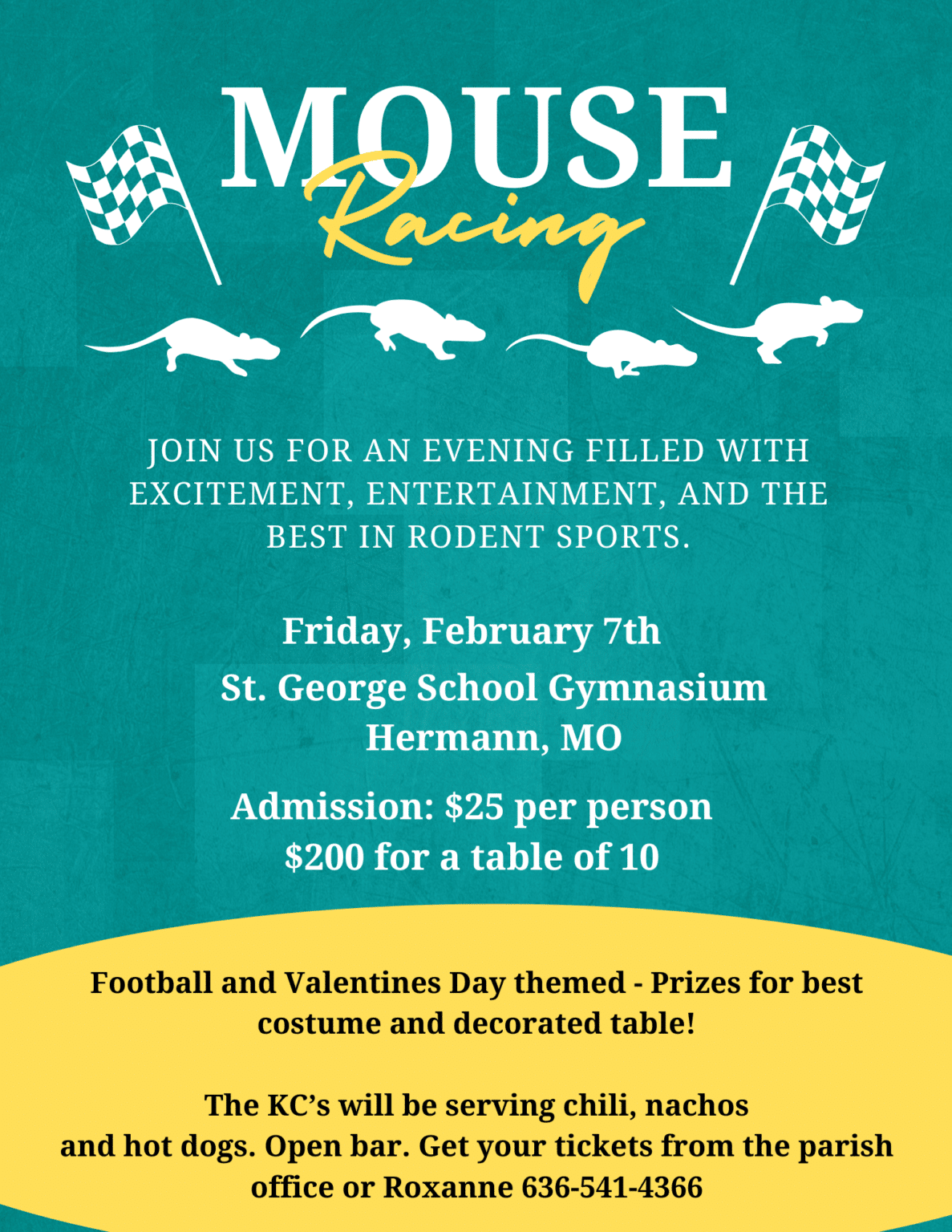 Mouse Races! February 7th | St. George Catholic Church (Hermann)